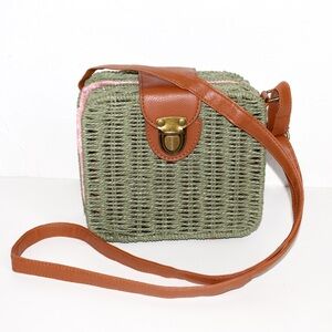 Lucky 7 | Bags | Boho Square Rattan Straw Crossbody Bag | Poshmark